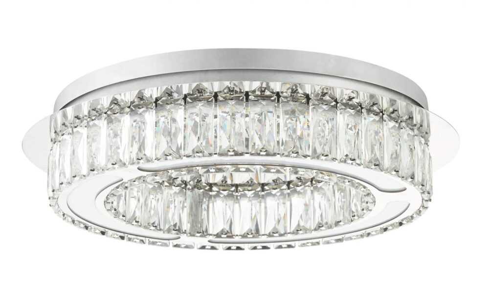 Aurora LED Bathroom Ceiling Light Polished Chrome - Lux Lighting